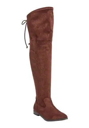 COMFORTVIEW Cameron Over-the-knee Wide Calf Boots - Brown