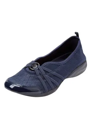 COMFORTVIEW Sport Greer Slip-on Sneaker With Print - Navy