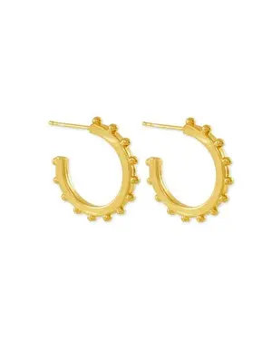 OTTOMAN HANDS Aida Hoop Earrings - Brass