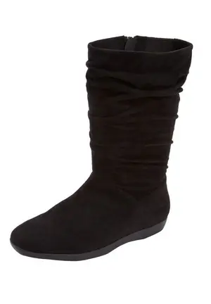 COMFORTVIEW The Aneela Wide Calf Boot - Black