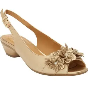 COMFORTVIEW Rider Slingback - Gold