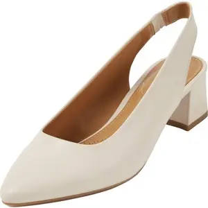 COMFORTVIEW The Mea Slingback Block Heel Bone