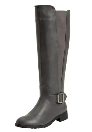 COMFORTVIEW The Milan Wide Calf Boot - Grey