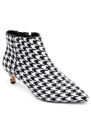 Checked Booties