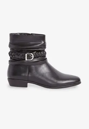 COMFORTVIEW The Mickey Bootie With Braided Detailing - Black