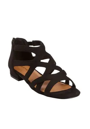 COMFORTVIEW The Lana Sandal - Black