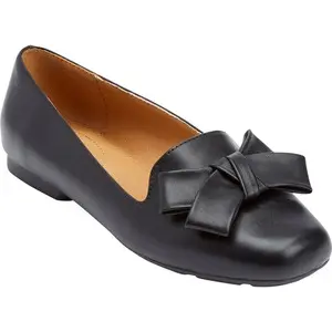 COMFORTVIEW The Rafika Slip-on Flat With Bow Detailing - Black