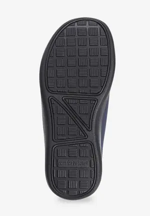 COMFORTVIEW Extra Wide Microbacterial Walking Shoe With Adjustable Straps - Navy