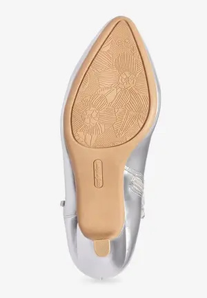 COMFORTVIEW The Decima Bootie With Metallic Detail - Silver