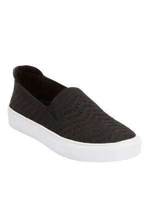 COMFORTVIEW Alena Slip-on Sneaker With Print - Black