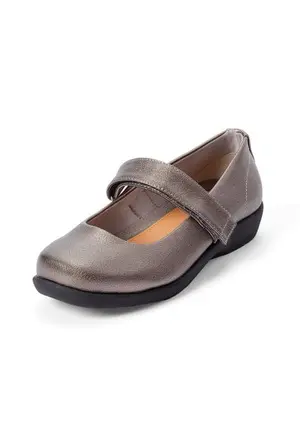 COMFORTVIEW Carla Mary Jane Flat - Gunmetal
