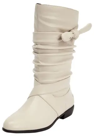 COMFORTVIEW The Heather Wide Calf Boots - Winter White