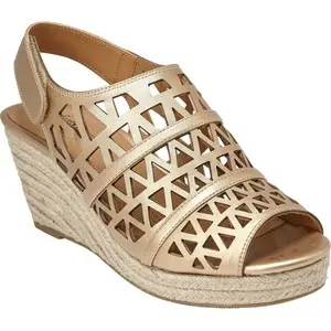 COMFORTVIEW Espadrille Wedge - Gold