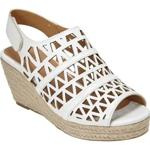 COMFORTVIEW Espadrille Wedge - White