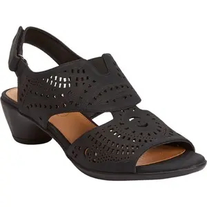 COMFORTVIEW Etta Shootie Sandal - Black