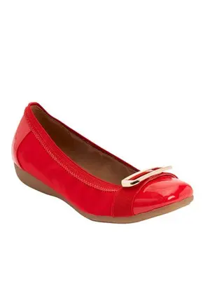 Comfortview Glossed Flats For Women