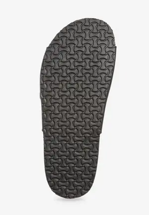COMFORTVIEW Maxi Adjustable Slip-on Footbed Sandal - Black