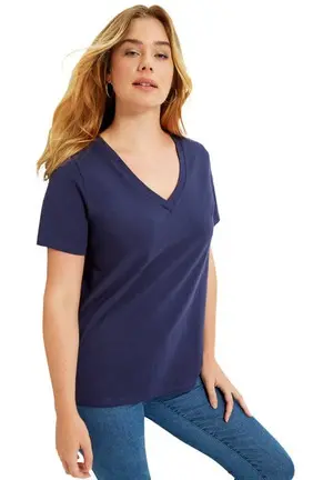 June + Vie Frill T-shirts For Women