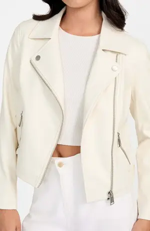 Guess Faux Leather Moto Jacket