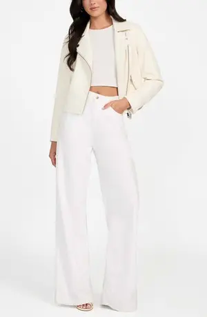 Guess Faux Leather Moto Jacket