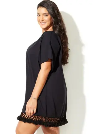 SWIMSUITS FOR ALL Courtney Tassel Tunic