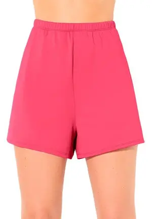 SWIMSUITS FOR ALL Relaxed Fit Swim Short - Coral Pink