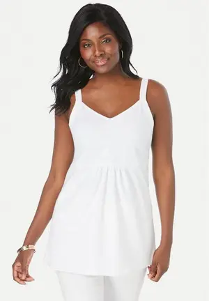 Jessica London Shirred Tops