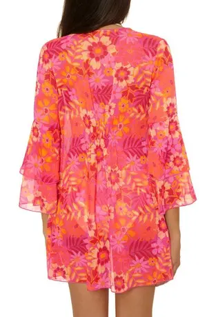 BECCA By Rebecca Virtue Copacabana Chiffon Cover-up Tunic