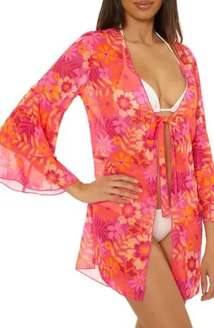 BECCA By Rebecca Virtue Copacabana Chiffon Cover-up Tunic