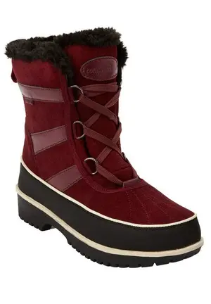 Comfortview Textured Boots For Women