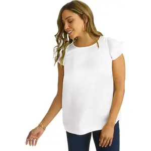 JESSICA LONDON Satin Blouse - White