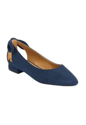 COMFORTVIEW The Nevelle Slip On Flat - Navy