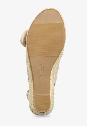 COMFORTVIEW The Zanea Espadrille Wedge Sandal - Bone