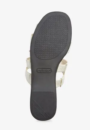 COMFORTVIEW Floral Slip-on Sandals - White