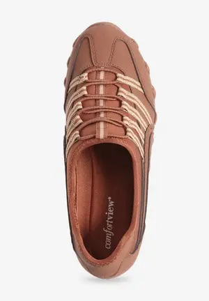 COMFORTVIEW Cv Sport Textured Knit Tory Slip On Sneaker - Cognac