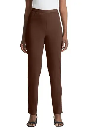JESSICA LONDON Stretch Denim Jeggings - Rich Brown