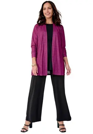 Jessica London Draped Outerwear For Women