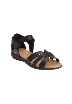 COMFORTVIEW The Christiana Sandal - Black