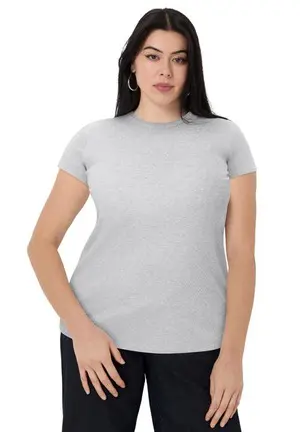 June + Vie Ribbed T-shirts For Women