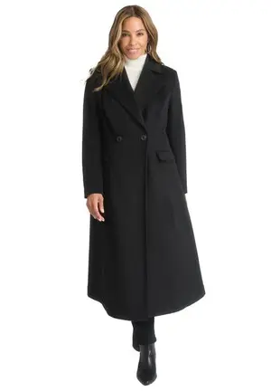Women's Trapeze Wool Blend Coats