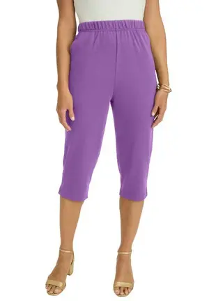 JESSICA LONDON Soft Ease Capri - Bright Violet