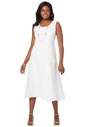 Fit and Flare Linen Dresses