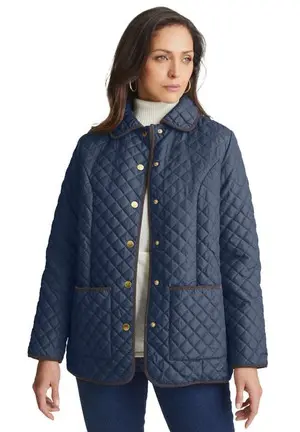 Jessica London Quilted Outerwear For Women