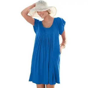 SWIM 365 Box-pleat Cover Up - Dream Blue