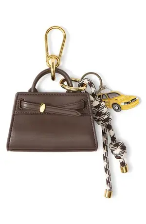 Veronica Beard Dash Bag Charm - Espresso Multi