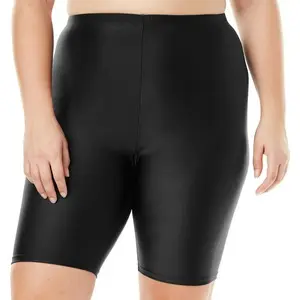 SWIM 365 Tummy Control Swim Shorts With 8" Inseam - Black