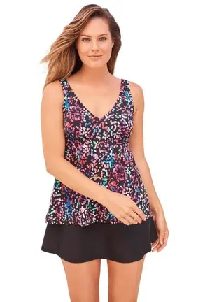 SWIM 365 Flowy Tankini Top - Party Multi