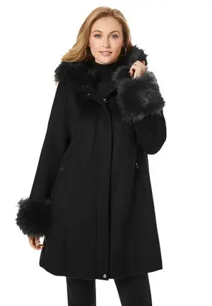 Jessica London Pleated Coats For Women