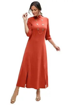 Women's Mockneck Day Dresses