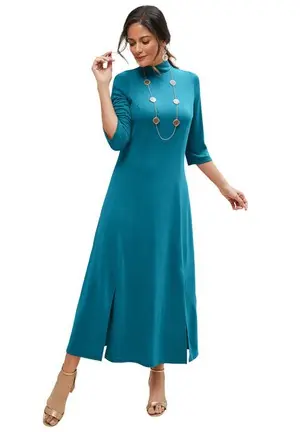 Mockneck Maxi Dress